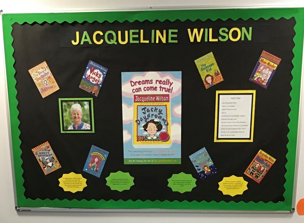 Author of the Month – Jacqueline Wilson – Pleckgate High School