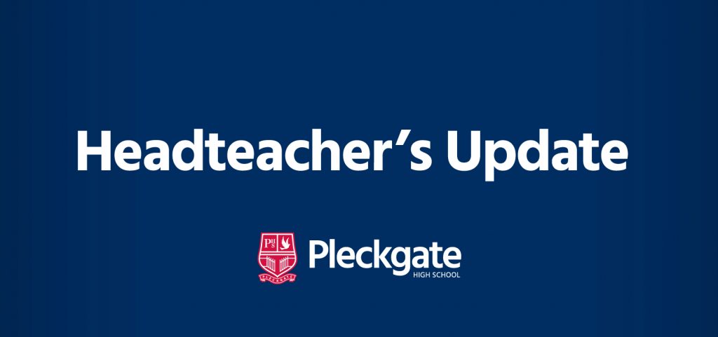 Headteacher’s Update – September 2017 – Pleckgate High School